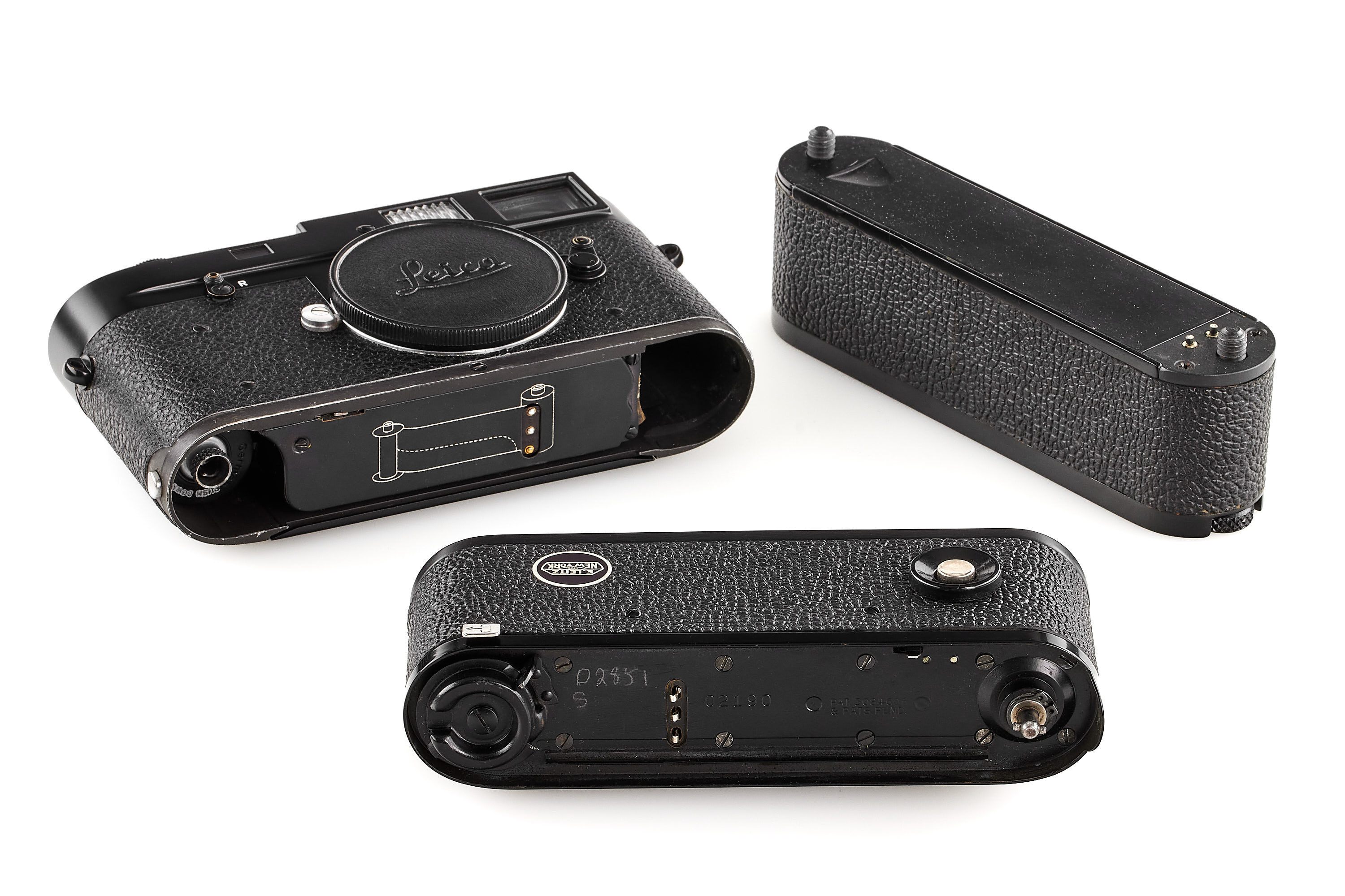 Leica M2 black paint with NY Motor Drive | A01263 Leica M2 black paint with NY Motor Drive | A01263