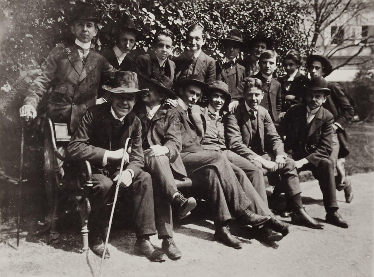 ANONYMOUS PHOTOGRAPHER Egon Schiele and his classmates from the Academy ...