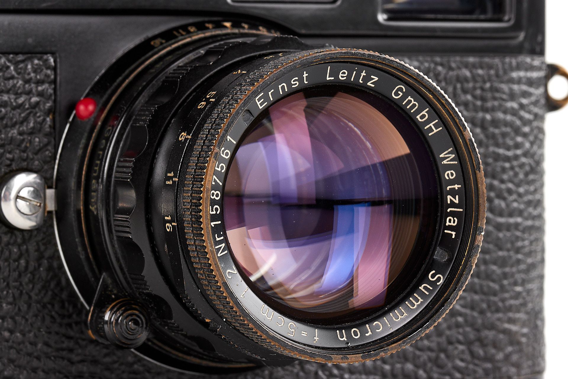 Leica M2 black paint button rewind set 'Ken Narula' * | A00248