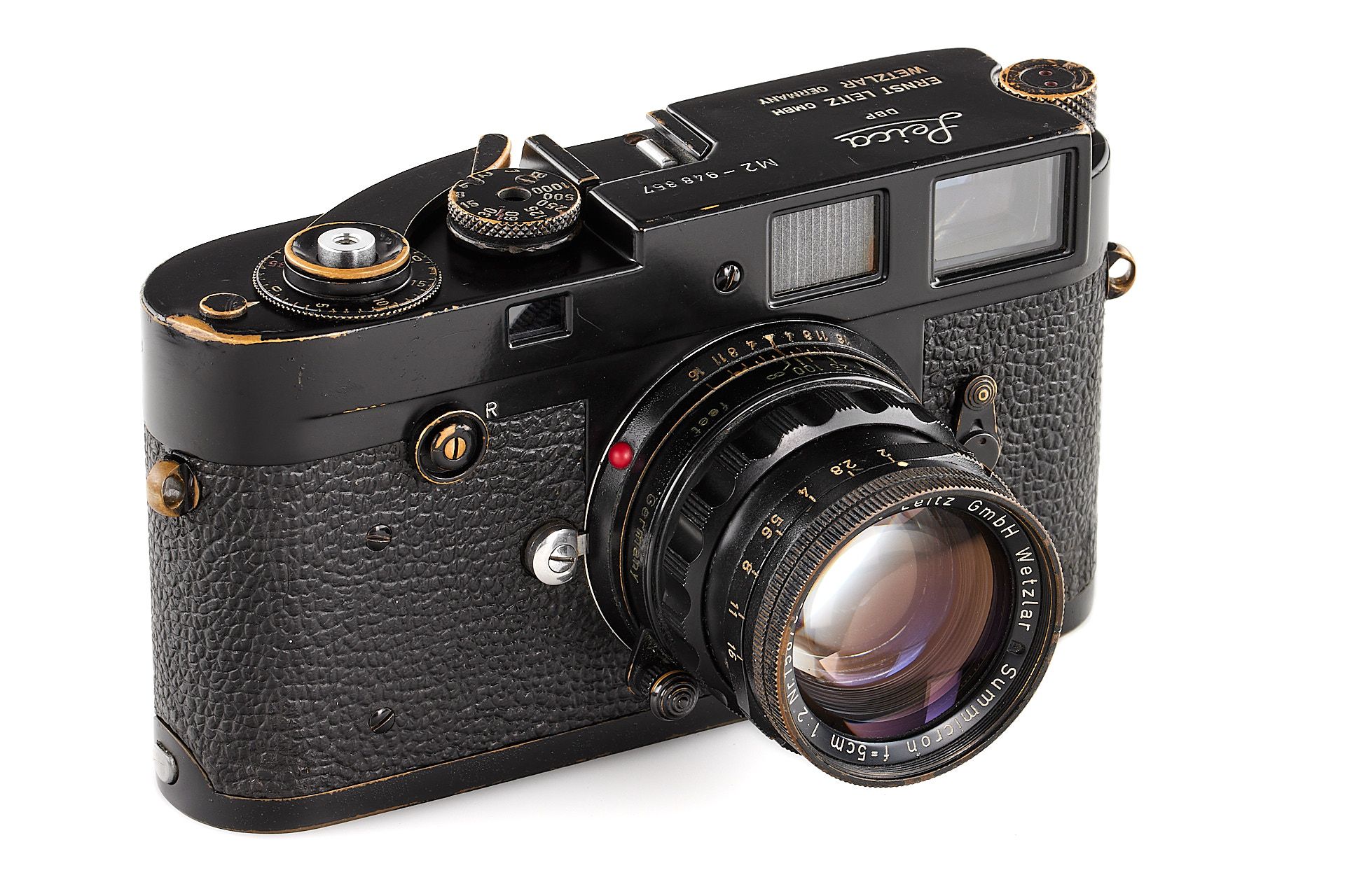 Leica M2 black paint button rewind set 'Ken Narula' * | A00248