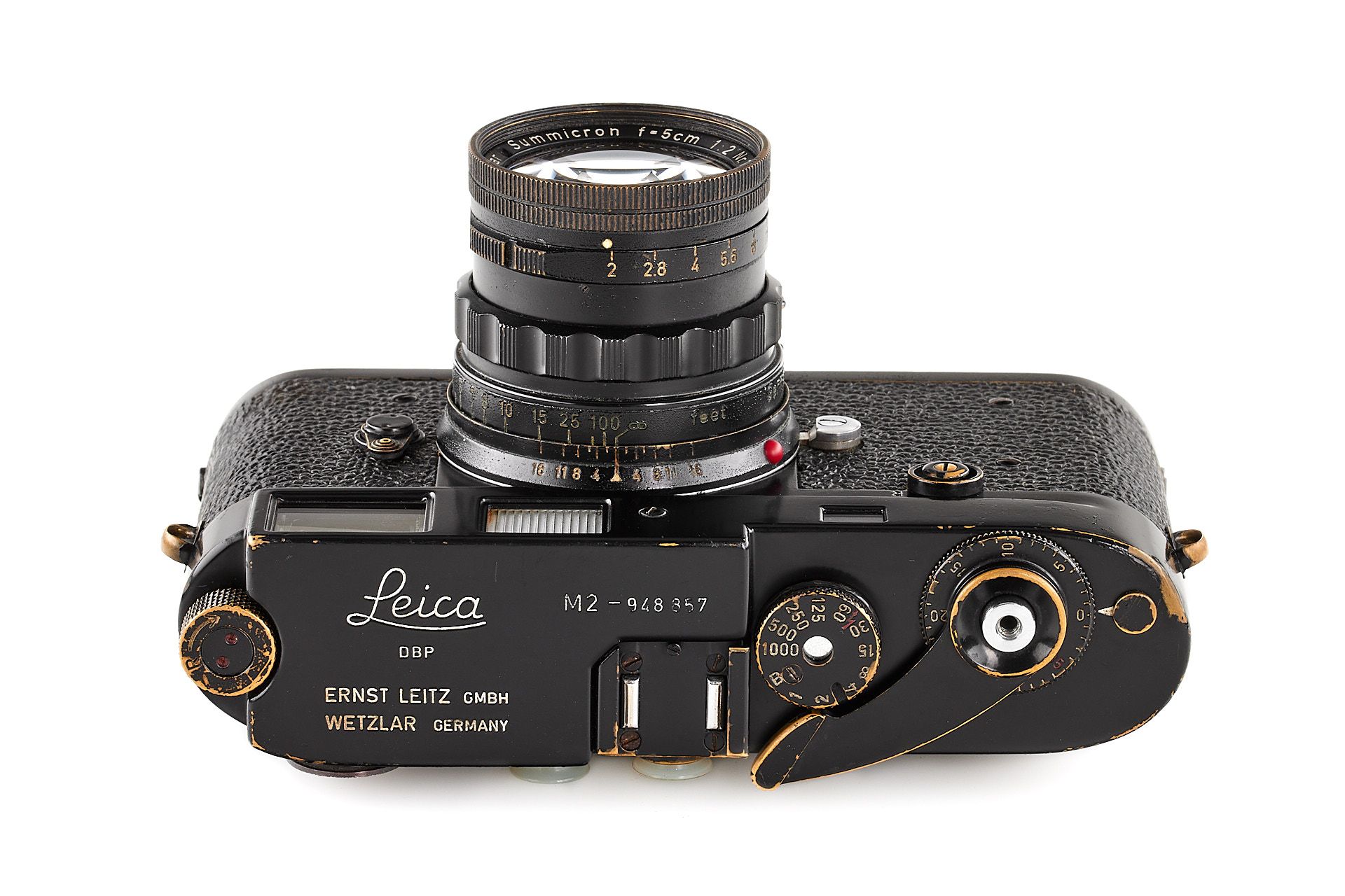 Leica M2 black paint button rewind set 'Ken Narula' * | A00248