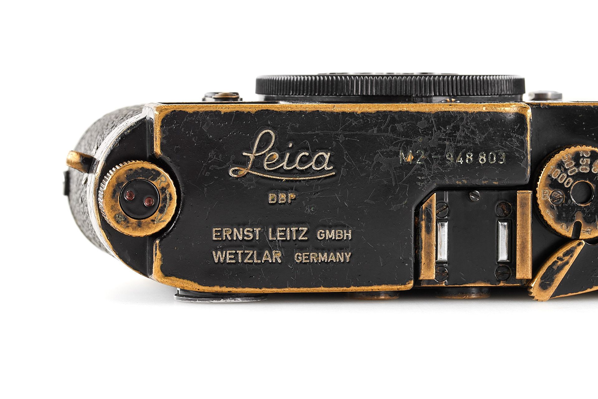 Leica M2 black paint Button Rewind * | A00781