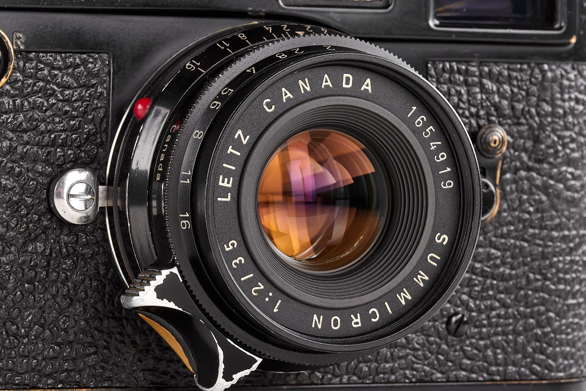 Leica M2 black paint button rewind set 'Ken Narula' * | A00248