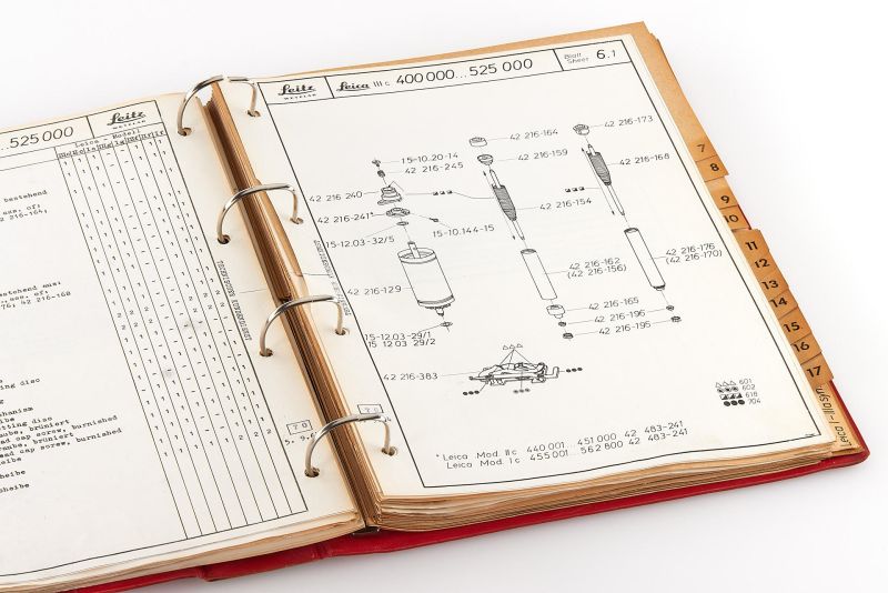 Leica I-IIIc Spare Parts Lists/Exploded Views | AI_39_39681