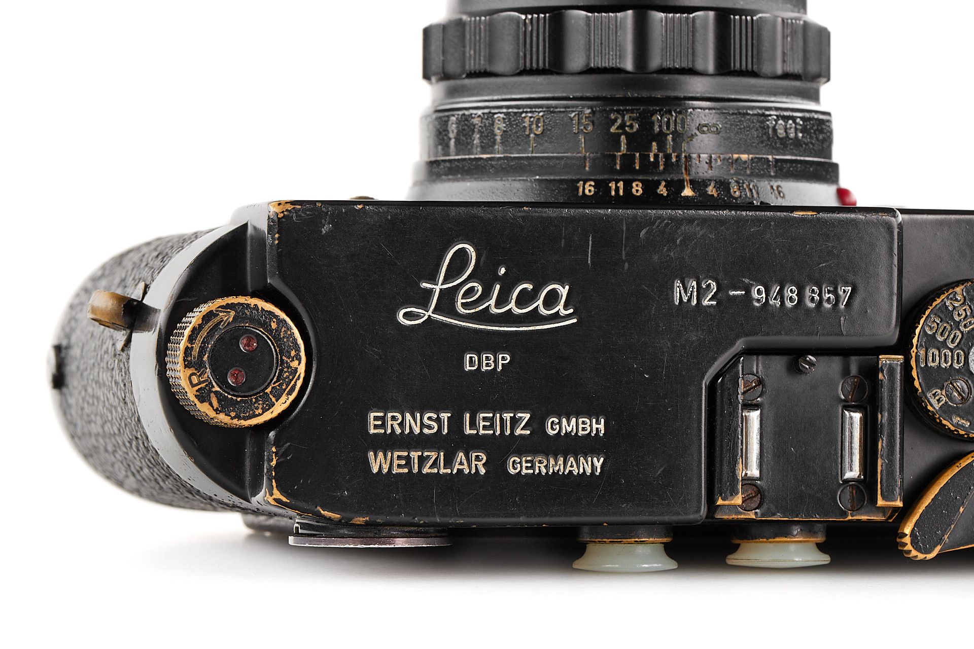 Leica M2 black paint button rewind set 'Ken Narula' * | A00248