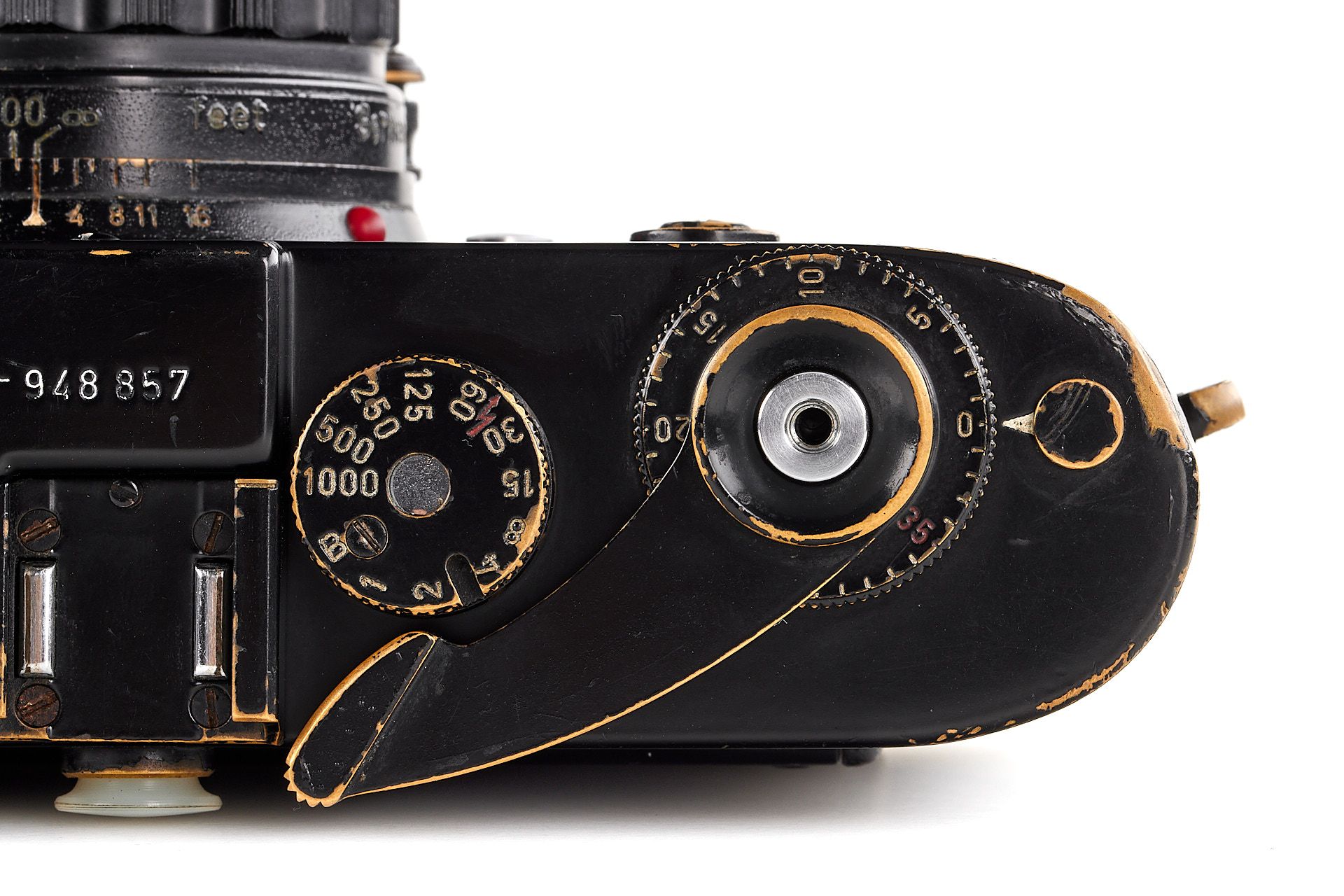 Leica M2 black paint button rewind set 'Ken Narula' * | A00248